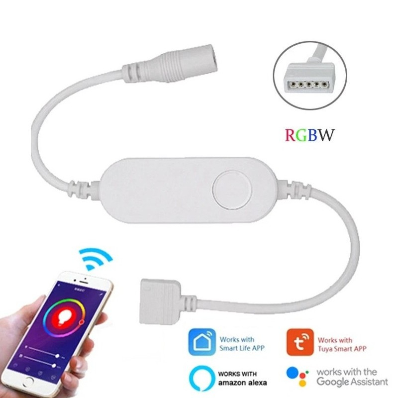 Smart WiFi RGBW LED kontrolér - Tuya, 5-24VDC, 120W | Spyobchod.cz