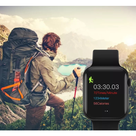 Reloj inteligente Smart Watch T500+ Pro (negro) | Secutek.es