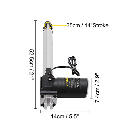Elektrischer Linearantrieb DC 12V 6000N, 200mm | Spezialisiert auf die ...