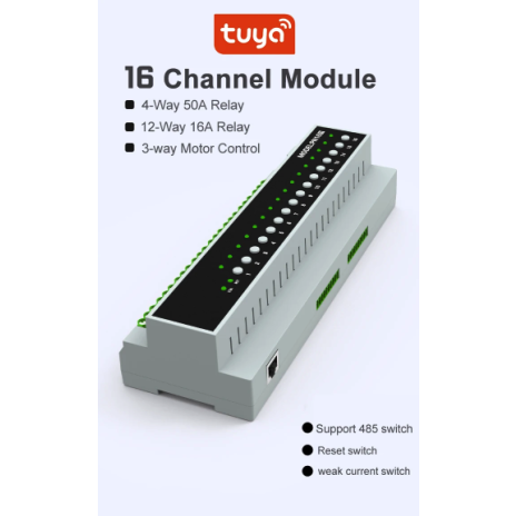16-kanalni relejski stikalo modul za daljinsko upravljanje | Secutek.si