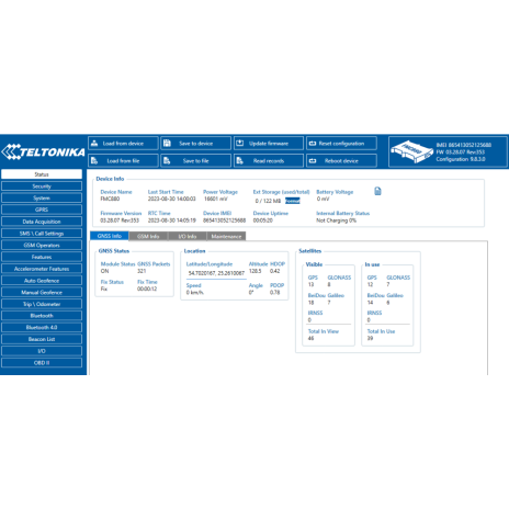 4G GPS lokator za automobil Teltonika FMC880 za priključak na ...