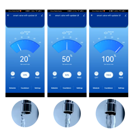Pametni Zigbee ventil za porabo vode v gospodinjstvu – Tuya, premer ...