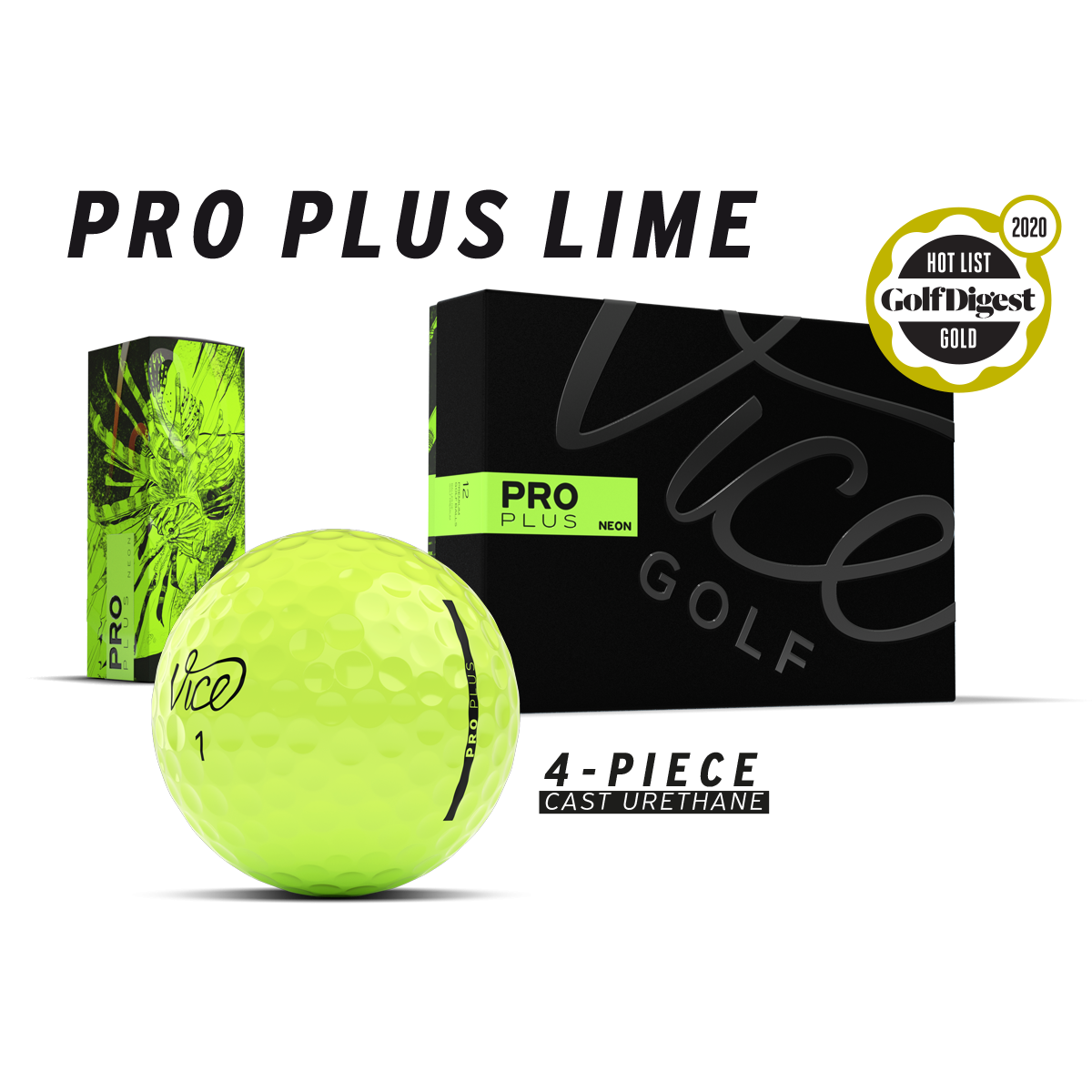 VICE PRO PLUS NEON LIME | VICE Golf