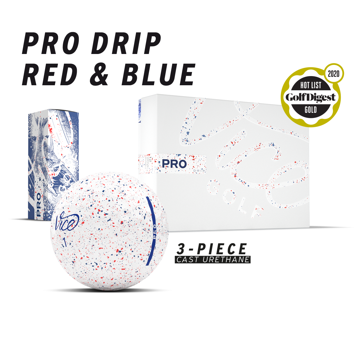 VICE PRO DRIP RED BLUE | VICE Golf